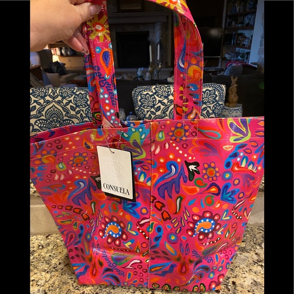 Consuela | Bags | Consuela Pink Swirl Grab N Go Basic Bag | Poshmark